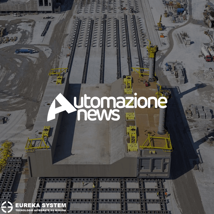 La posa dei cassoni del Mose, controllati al millimetro con Movicon